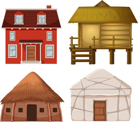 Village house Royalty Free Vector Image - VectorStock