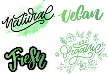 100 set natural lettering stamp slogan calligraphy