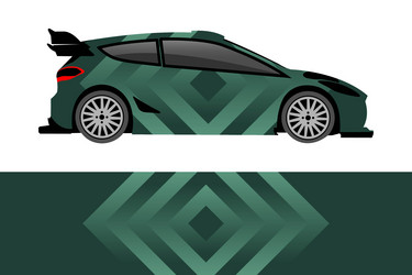 Wrap car design theme template Royalty Free Vector Image