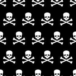 Skull and cross bones Royalty Free Vector Image