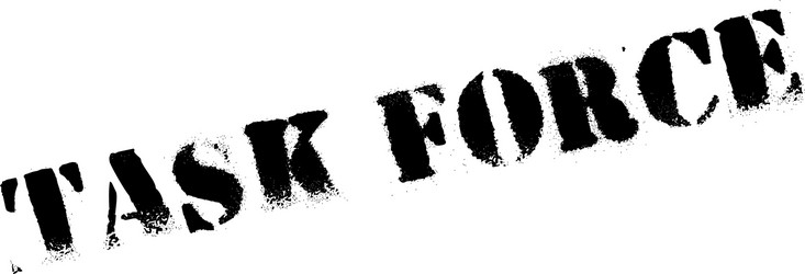 Task force rubber stamp Royalty Free Vector Image