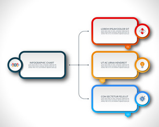 Infographic arrow banner with 3 options Royalty Free Vector