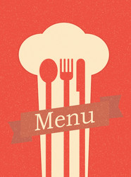 Restaurant menu retro poster Royalty Free Vector Image