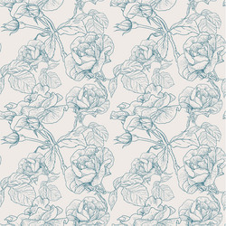 Roses seamless pattern Royalty Free Vector Image