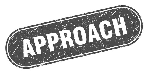 Square grunge black approach stamp Royalty Free Vector Image