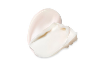 Cream texture stroke isolated on transparent Vector Image