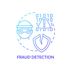 Fraud Prevention Loop Concept Icon Royalty Free Vector Image