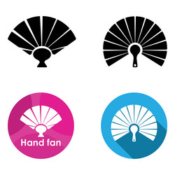 Hand fan icon Royalty Free Vector Image - VectorStock