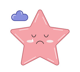 Sad Star Clipart