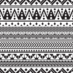 Tribal ethnic seamless pattern Royalty Free Vector Image