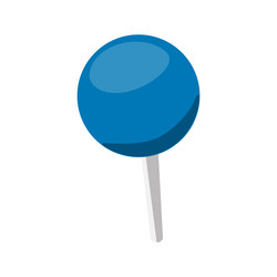 Board push pin needle office stationary icon Vector Image