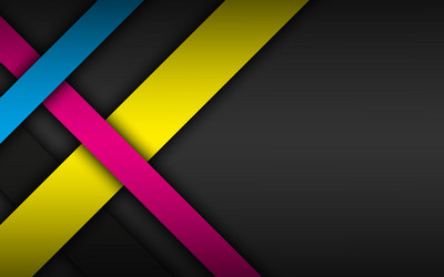 Cmyk abstract background with overlayed stripes Vector Image