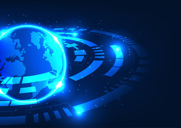 Earth technology background technology drives Vector Image