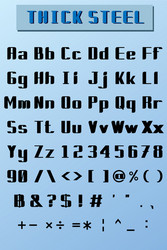 Font type number graphics design Royalty Free Vector Image