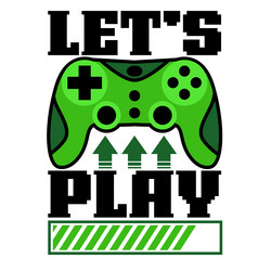 Gamer hand drawn motivation lettering phrase Vector Image