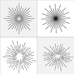 Retro light rays design Royalty Free Vector Image