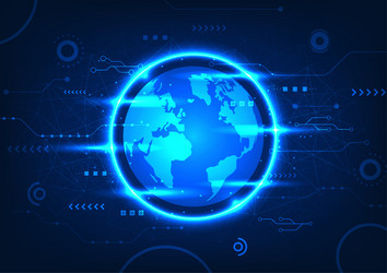 Earth technology background refers Royalty Free Vector Image