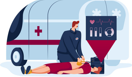 First aid basic skills for saving life concept Vector Image
