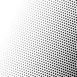 Abstract black diagonal halftone pattern on white Vector Image