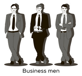 Businessman set Royalty Free Vector Image - VectorStock