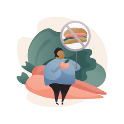 Children weight loss program abstract concept Vector Image