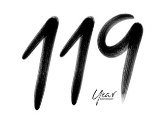 119 number logo Royalty Free Vector Image - VectorStock