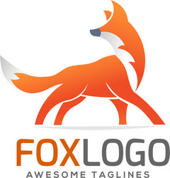 Fox circle symbol Royalty Free Vector Image - VectorStock