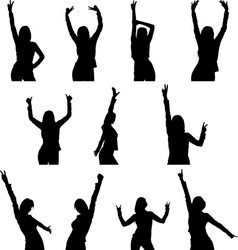 Female Step Team Silhouette