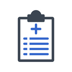 Medical report check icon Royalty Free Vector Image