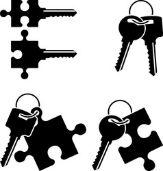 Key Puzzle Vector Images (over 3,000)