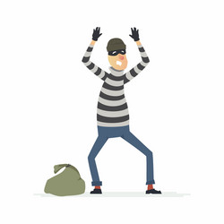 Safecracker - cartoon people characters Royalty Free Vector