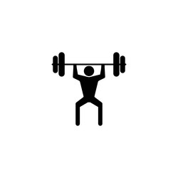 Lifting weights icon Royalty Free Vector Image