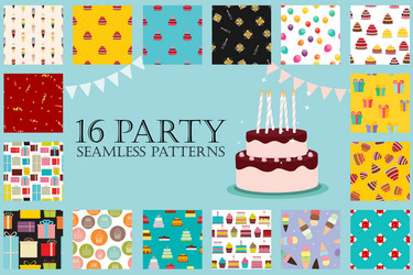 Party background pattern Royalty Free Vector Image