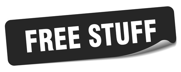 Free stuff sticker label Royalty Free Vector Image