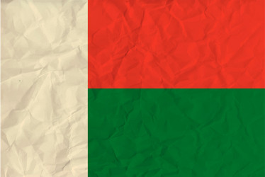 National symbols - flag of madagascar Royalty Free Vector