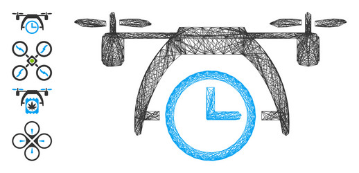 Drone clock icon Royalty Free Vector Image - VectorStock