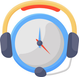 24hr customer service Royalty Free Vector Image