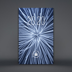 Modern lock screen for mobile apps smartphone 3d Vector Image