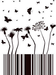 Flower Barcode Vector Images (over 380)