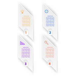 Infographic 3d label template design business Vector Image