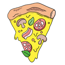 Pizza Cheesy Drawing Vector Images (over 170)