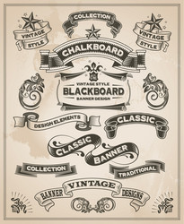 Calligraphic sign and label design set Royalty Free Vector