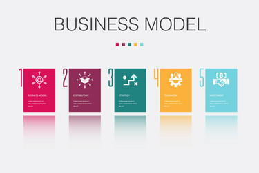 Business model distribution strategy teamwork Vector Image