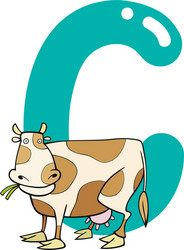 Letter C Cow Vector Images (97)