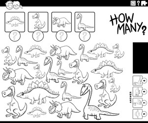 Cartoon diplodocus dinosaur coloring page Vector Image