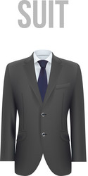 Business suit without head Royalty Free Vector Image