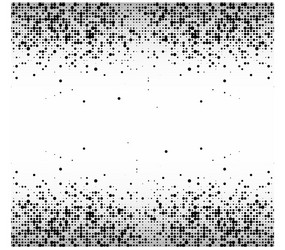 Abstract sphere of black random dots background Vector Image