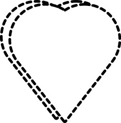 Heart Uncolored Vector Images (over 110)