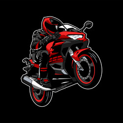 Montorcycle kawasaki ninja Royalty Free Vector Image