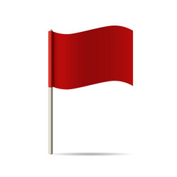 Red flag Royalty Free Vector Image - VectorStock